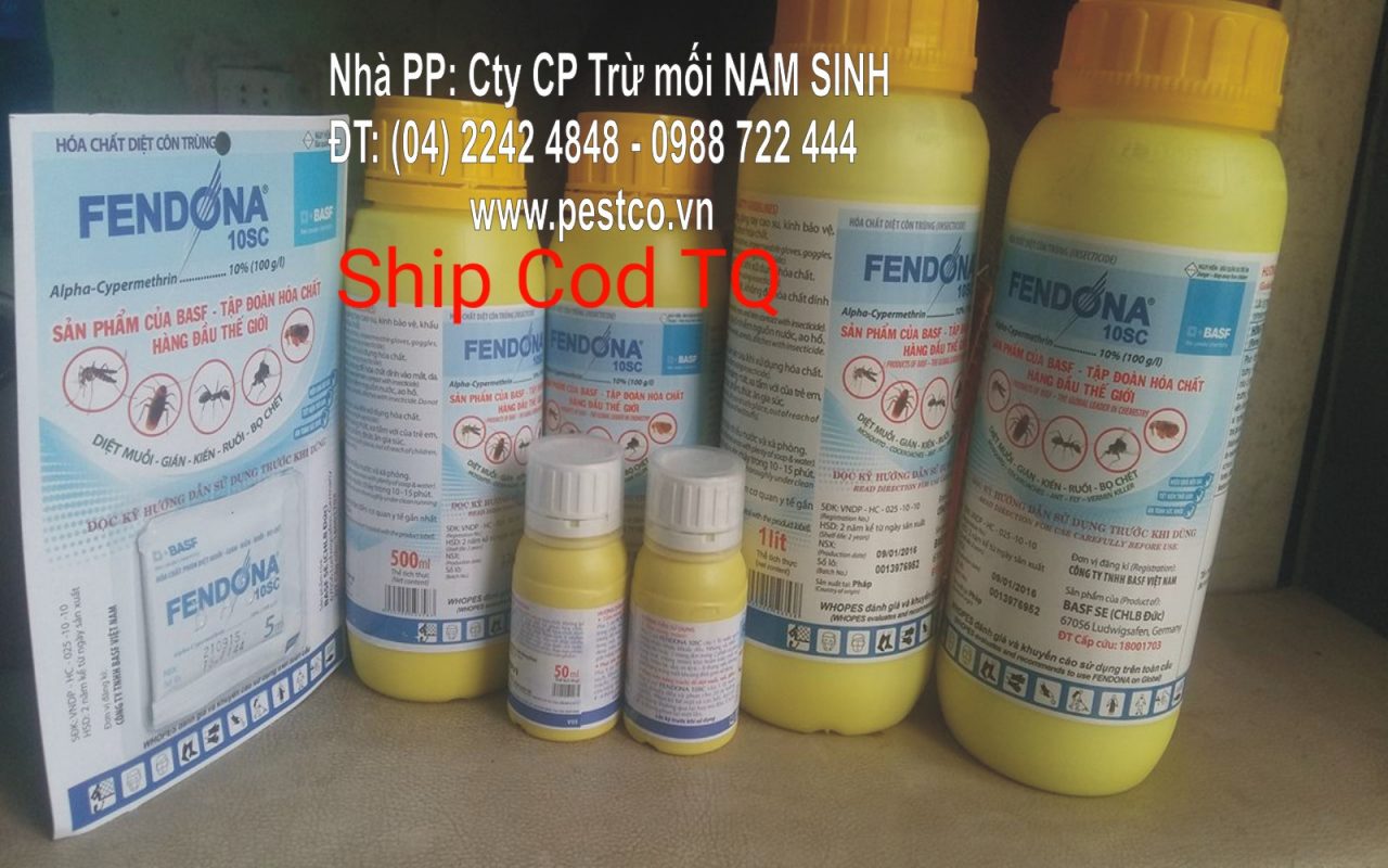 Thuốc trừ muỗi Fendona 10SC - chai 500ml - dichvucontrung